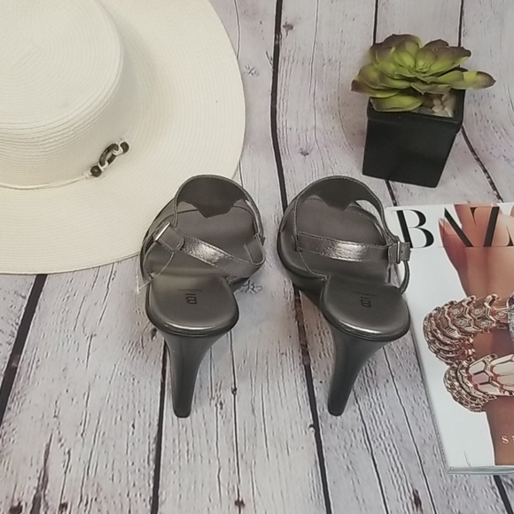 Bakers | Shoes | Bakers Silver Wedge Heels Sandals | Poshmark